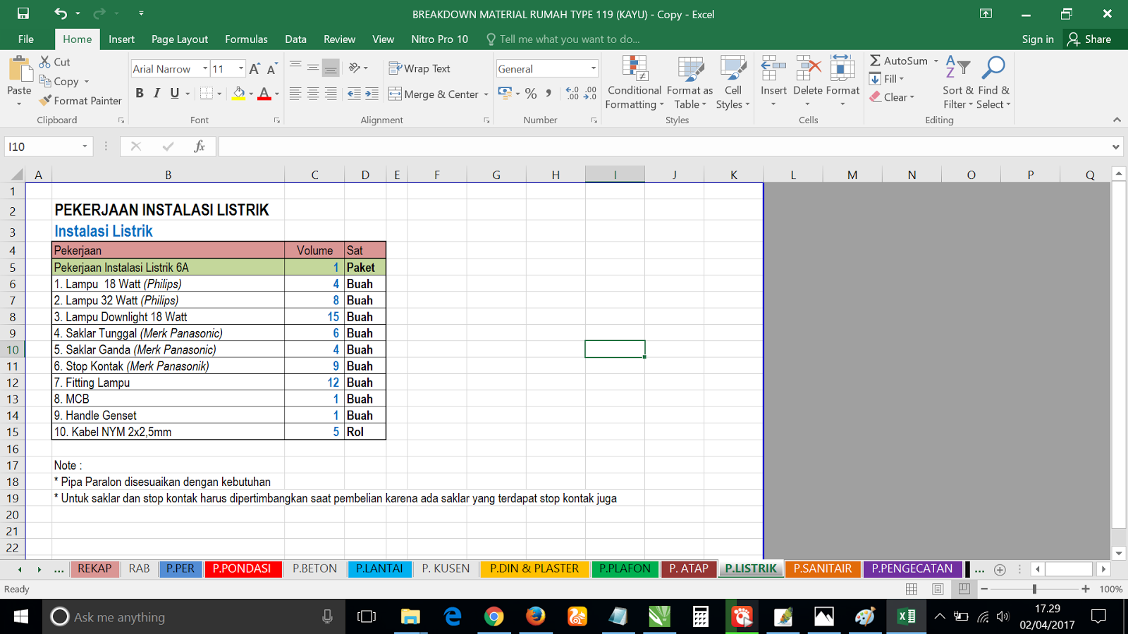Contoh Rab (Rencana Anggaran Biaya) Lengkap | Jasa Hitung Rab Rumah