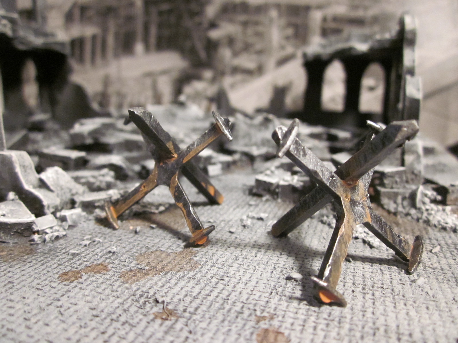 Battleground Hobbies: Terrain How To - Tank Traps for Warhammer 40k ...