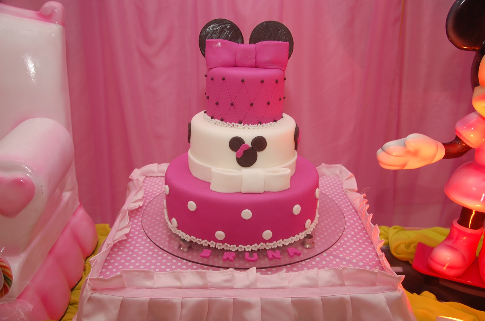 Planet Happy Pãonetonne: Casa da Minnie Rosa - 3 Anos Bruna