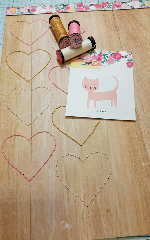 Creatively Savvy: Catitude! Background stitching part 2