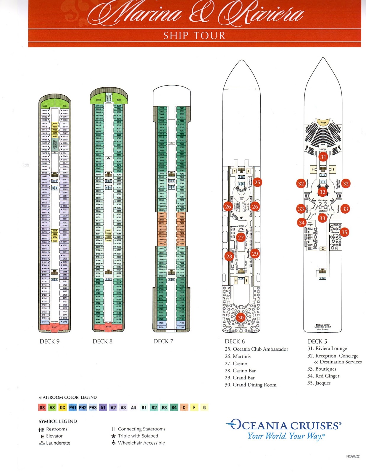 27 Thousand Waves: Tour and Lunch on Oceania Riviera