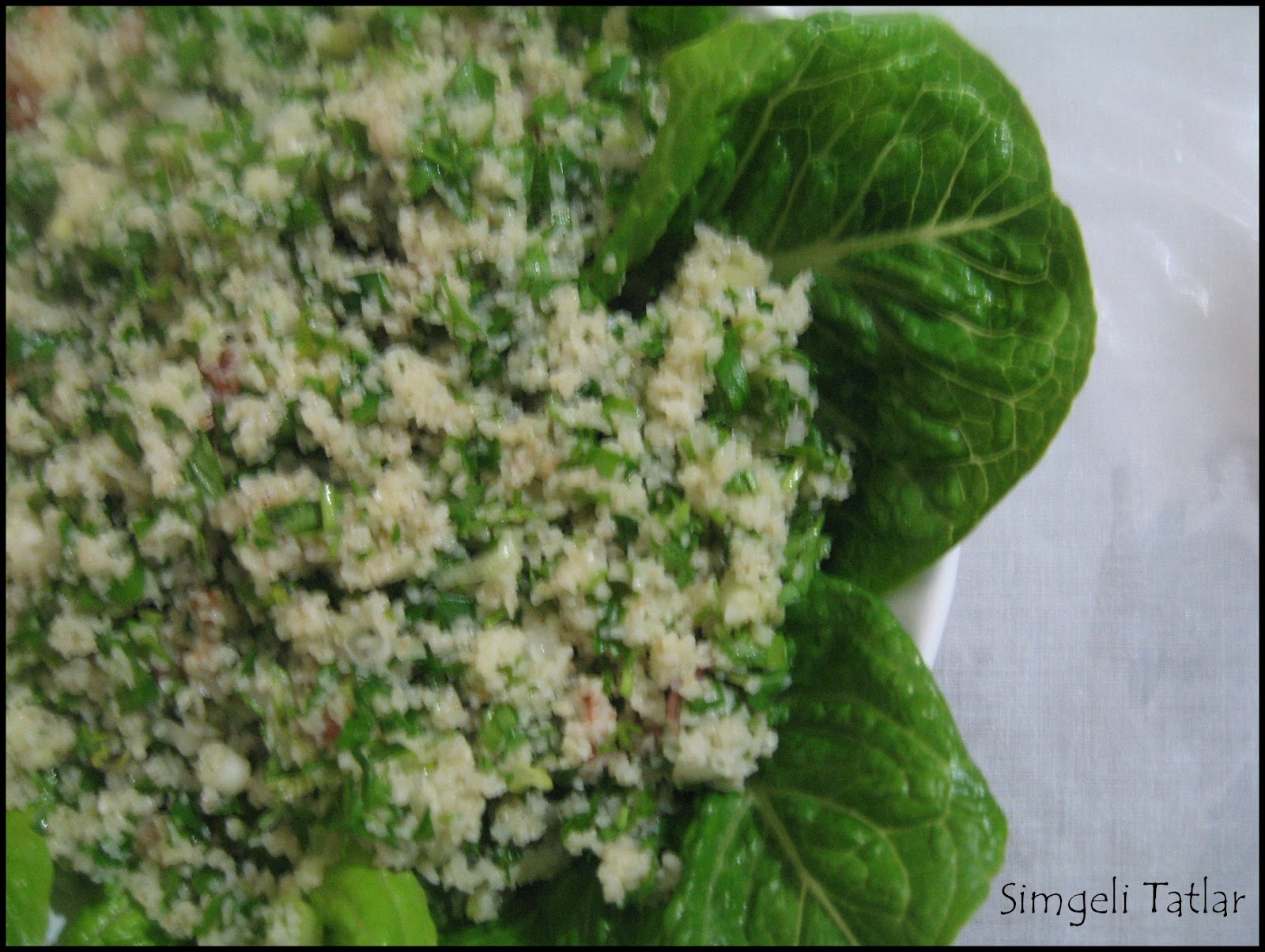 ♥Simgeli Tatlar♥: Tabbule....Lübnan Usülü Kısır