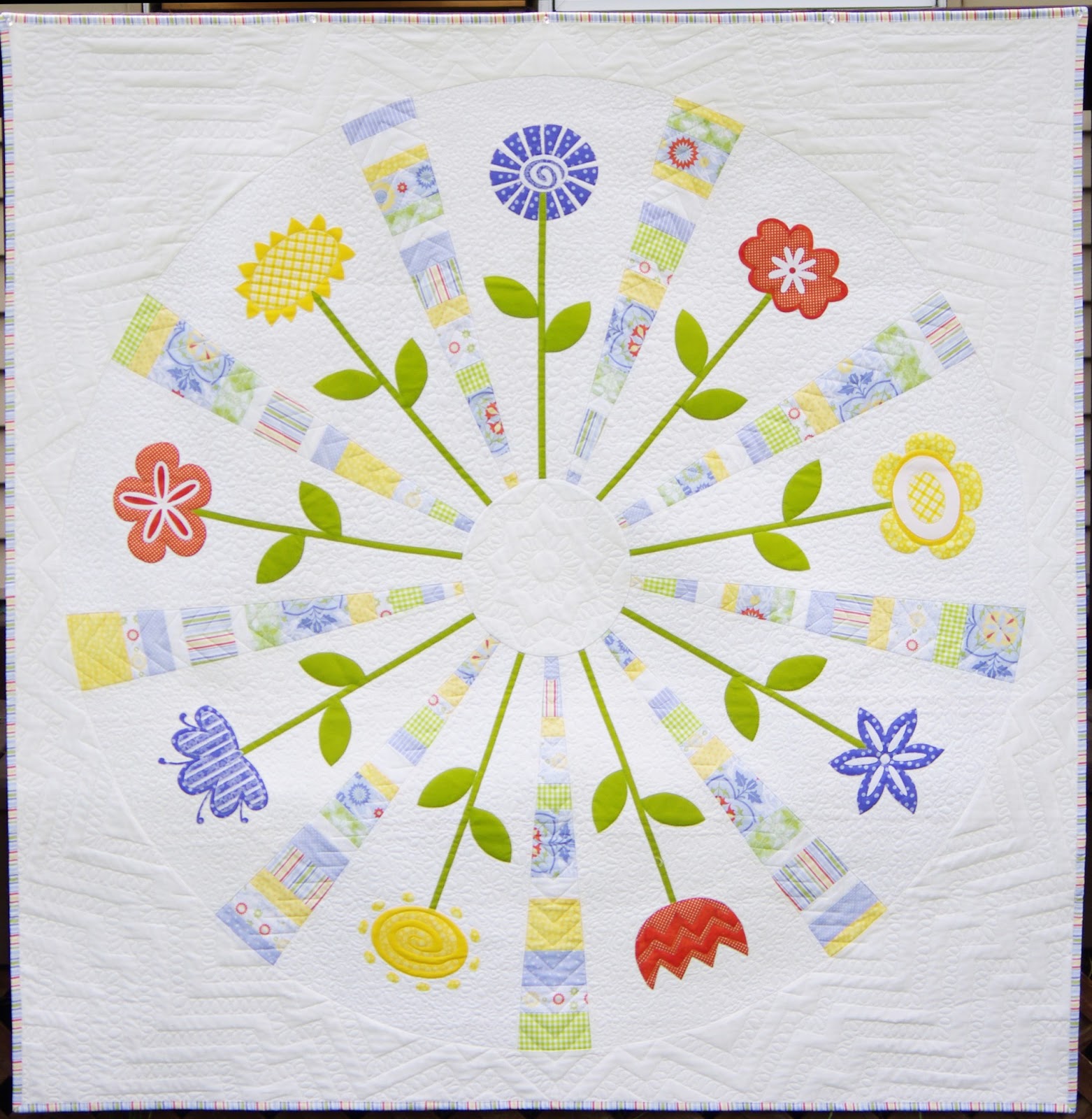 Flower Wheel Quilt - Ahhh...Quilting