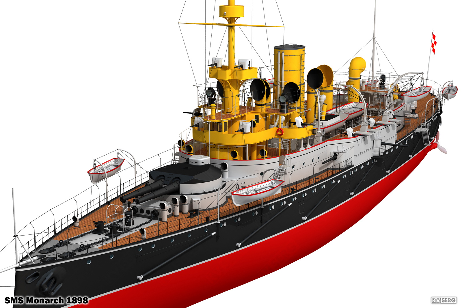 KVSERG ART: SMS Monarch 1898