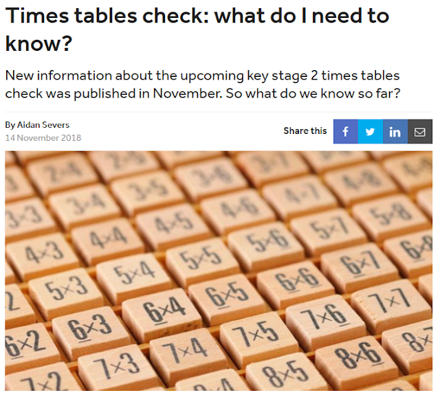 From the @TES Blog: Times Tables Check: What Do I Need To Know? |Aidan ...