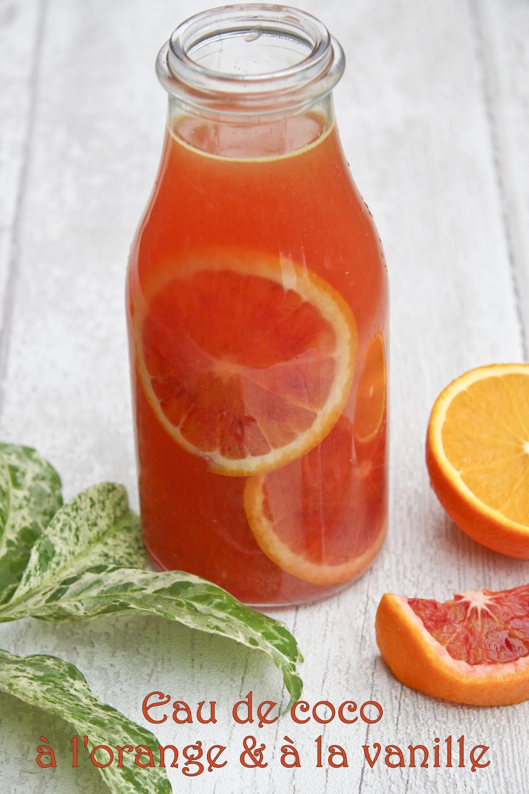 Eau de coco à l'orange & à la vanille