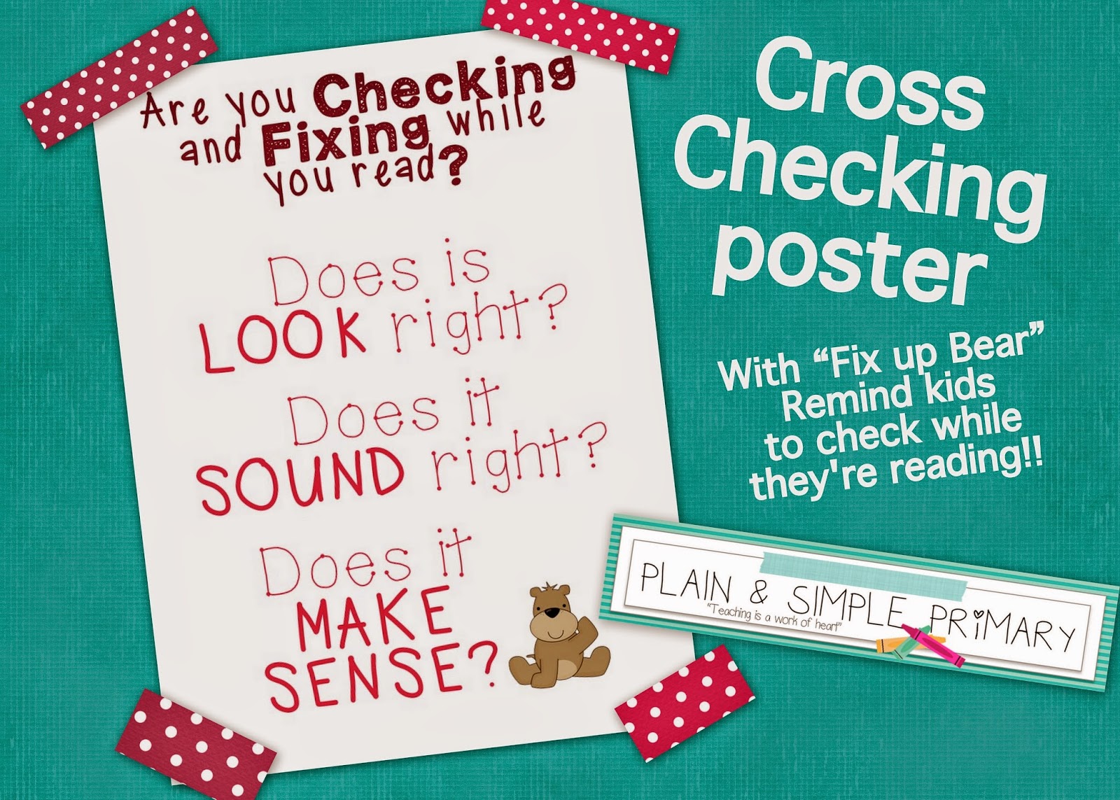 Plain and Simple Primary: Cross Checking Bookmark