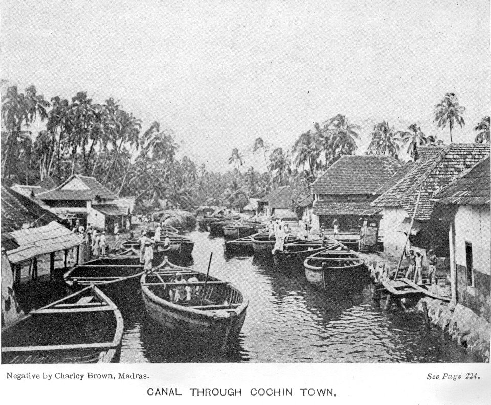 Very Old and Rare Photos, Pictures of Kerala, India: Cochin Canal