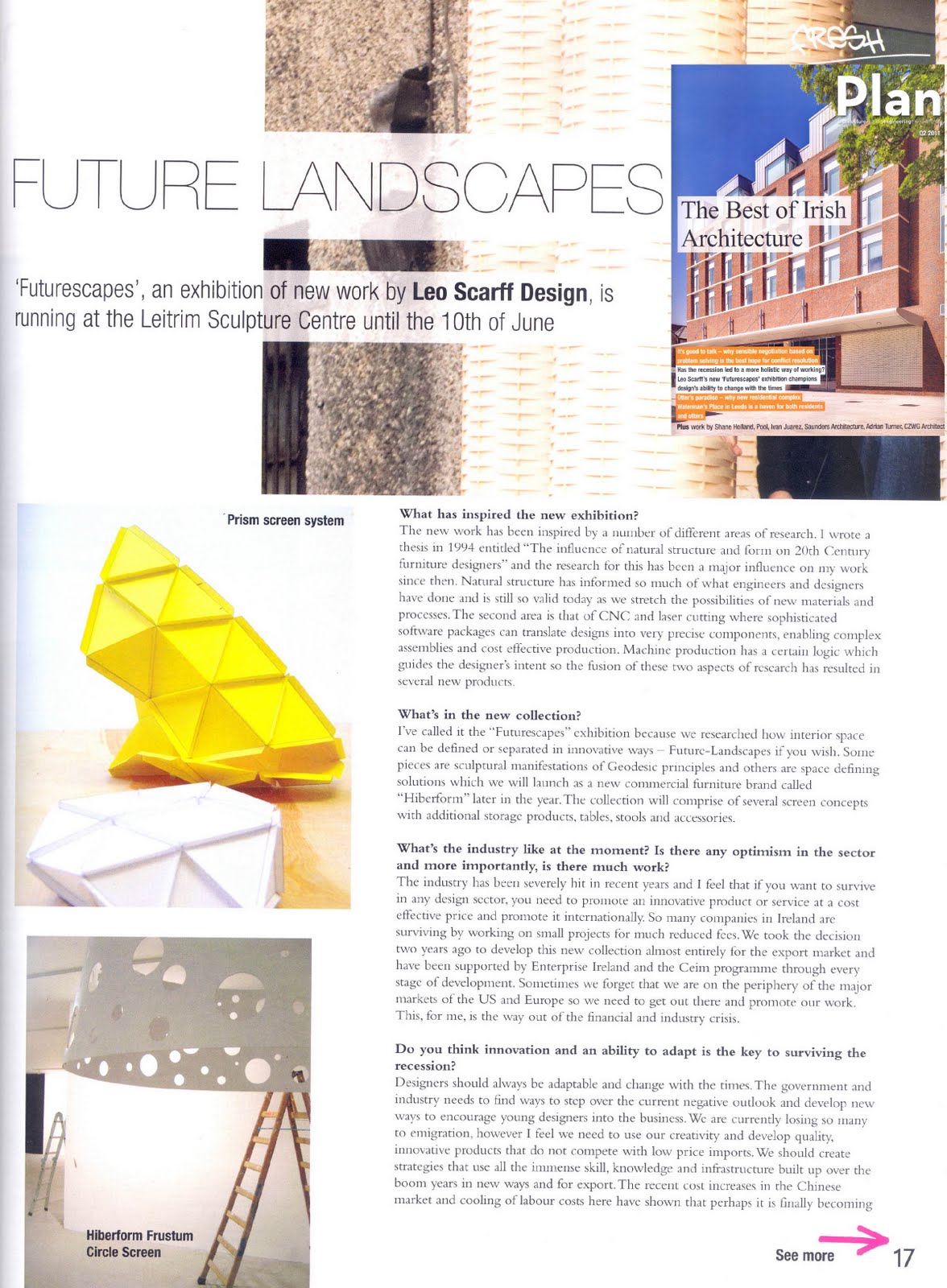 Plan Magazine Article – Leo Scarff Design