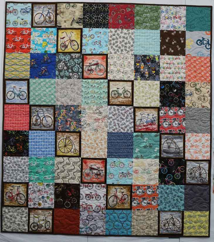 Crazy Quilter on a Bike!: Can I have some bicycle fabric please?