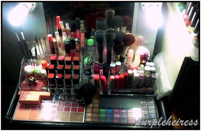 PURPLEHEIRESS: Mini lipstick collection and Cosmetic Organizer