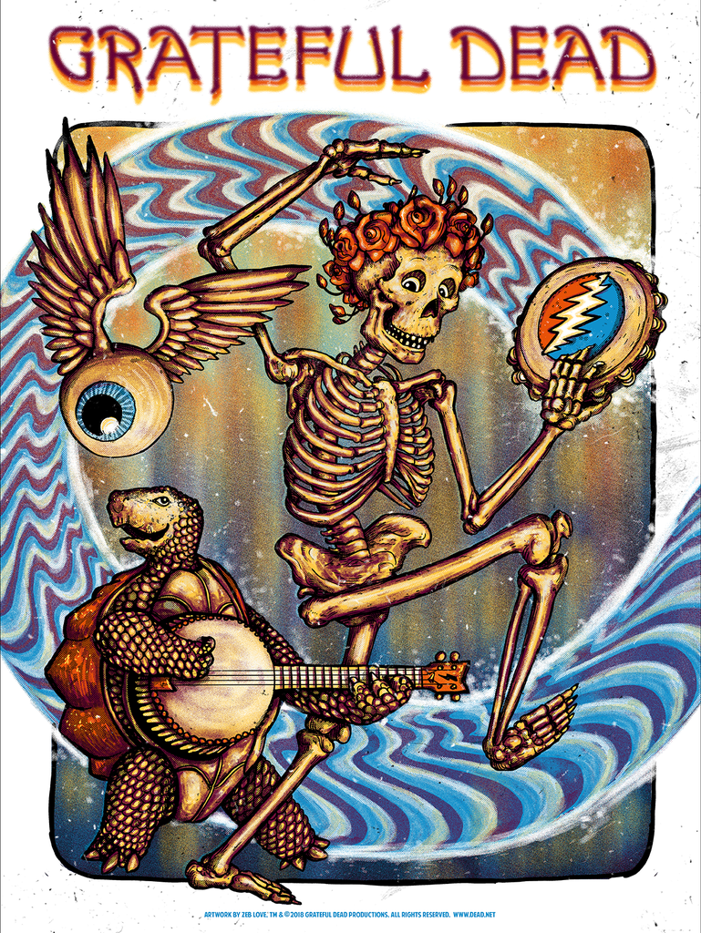 INSIDE THE ROCK POSTER FRAME BLOG: Grateful Dead Prints By Zeb Love Release