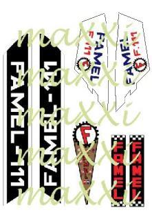 Autocolantes para Motorizadas: Autocolantes FAMEL 111