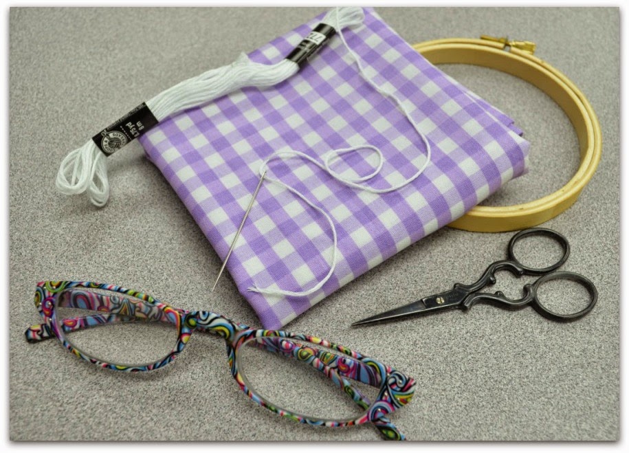 .Quiltscapes.: Hand Stitchery: Chicken Scratch Embroidery!