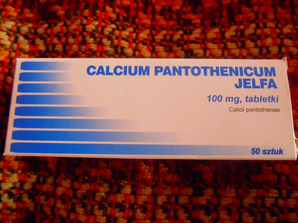 W dążeniu do pięknych włosów...: Calcium Pantothenicum - tabletki Jelfa