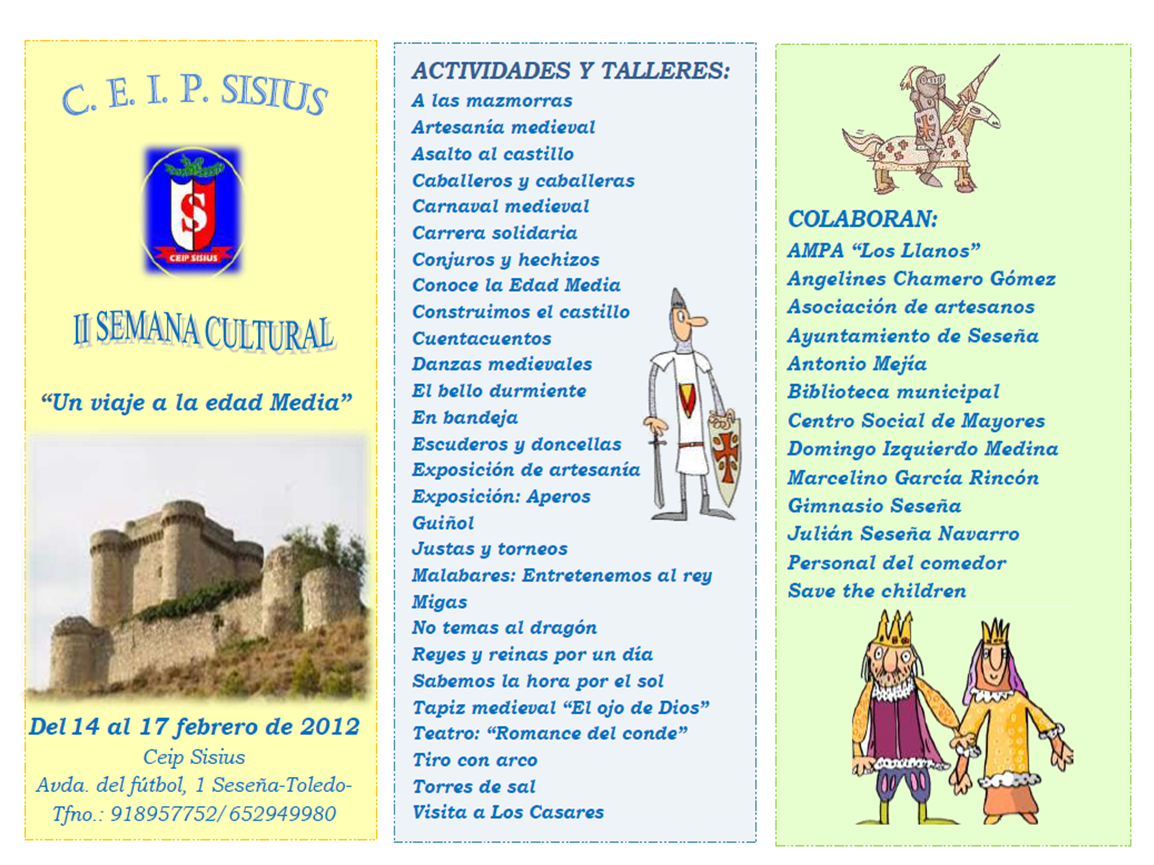 A.C. COLECTIVO DE ARTESANOS Y PINTORES DE SESEÑA: II SEMANA CULTURAL C ...