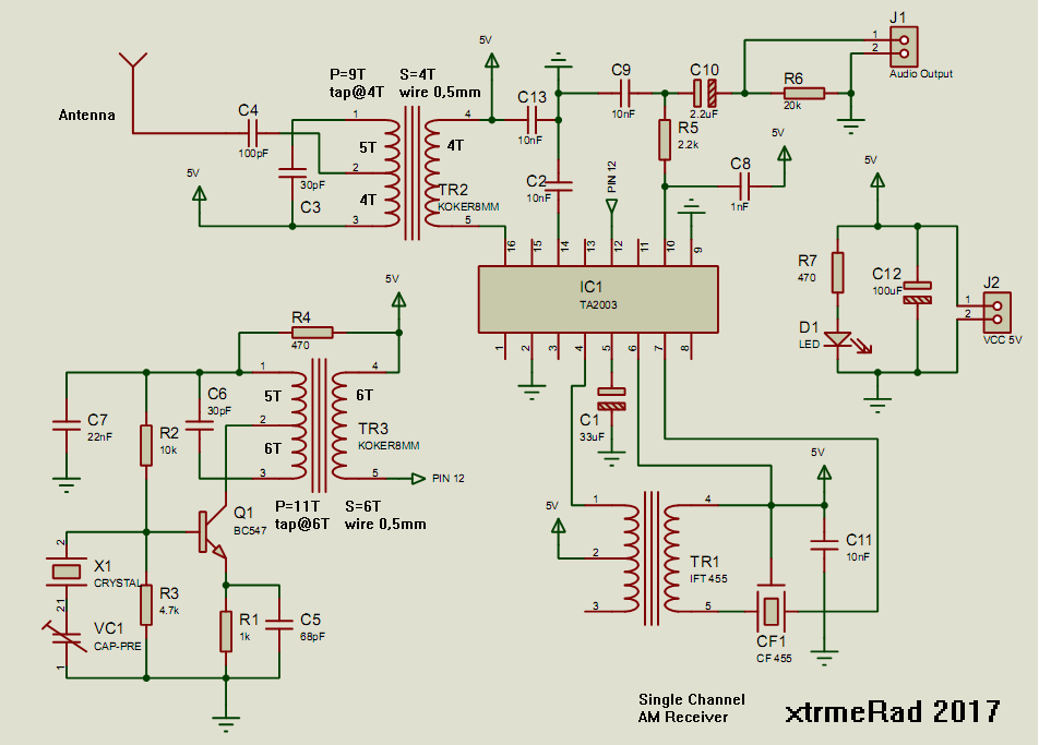 TA2003 TA8164 Single Channel AM Receiver - xtrmeRad