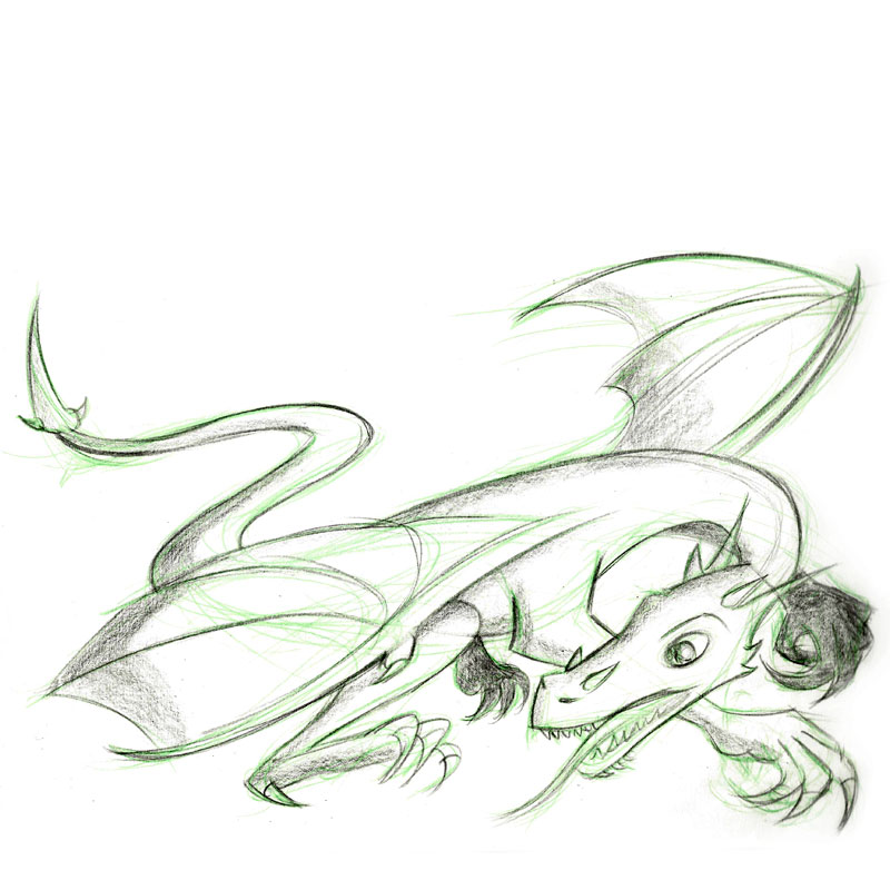 Dragon sketch.