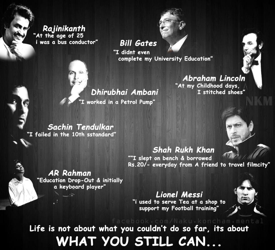 Best Emails I have Received: Background of Great achievers.......