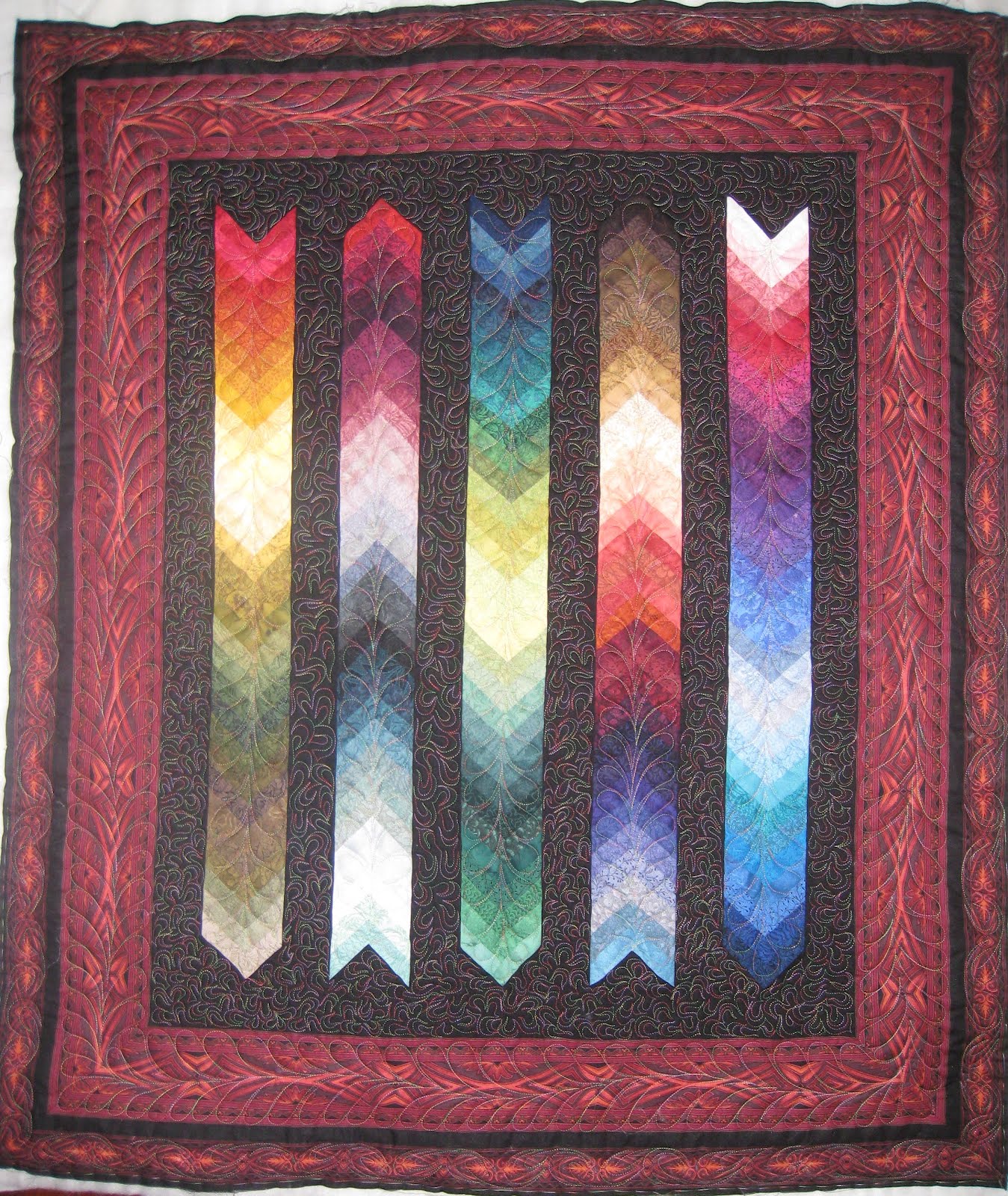 Ros-the-quilter, quilting is my sanity…….: Another French Braid Quilt