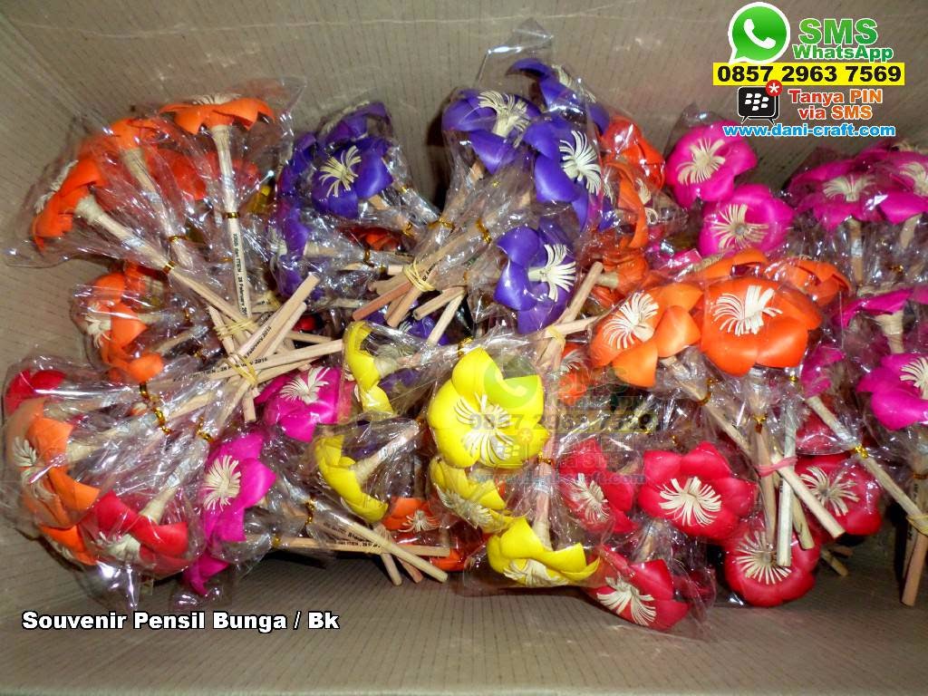 Pensil Bunga Souvenir