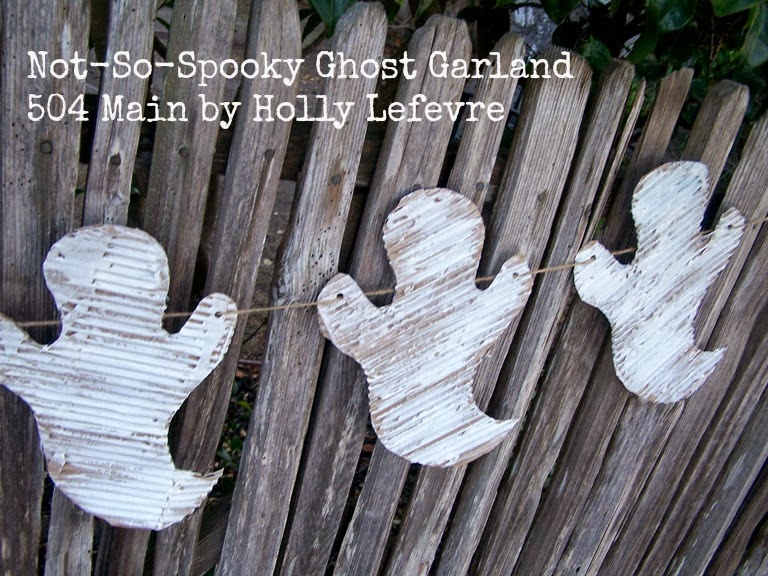 504 Main by Holly Lefevre: How to Make a SUPER SIMPLE Ghost Garland