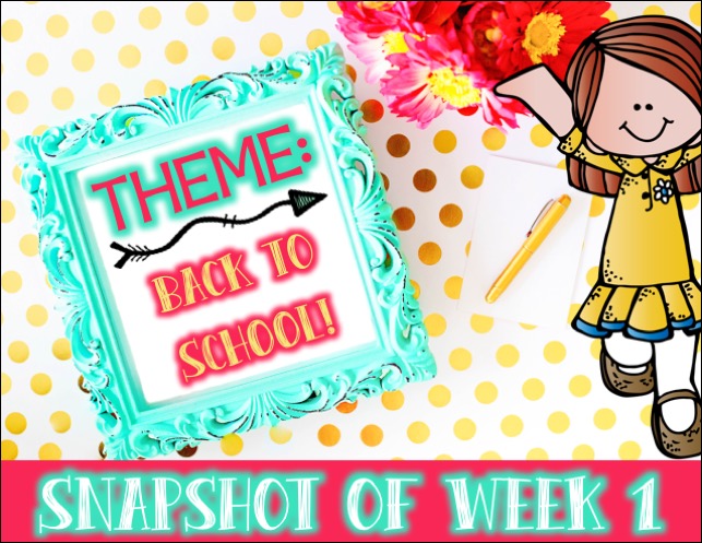 Back to School ~ First Week of 1st Grade - Megan Mitchell