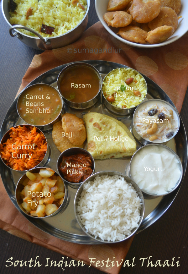 Veggie Platter: A Simple South Indian Festival Thaali ~ Potato Bajji