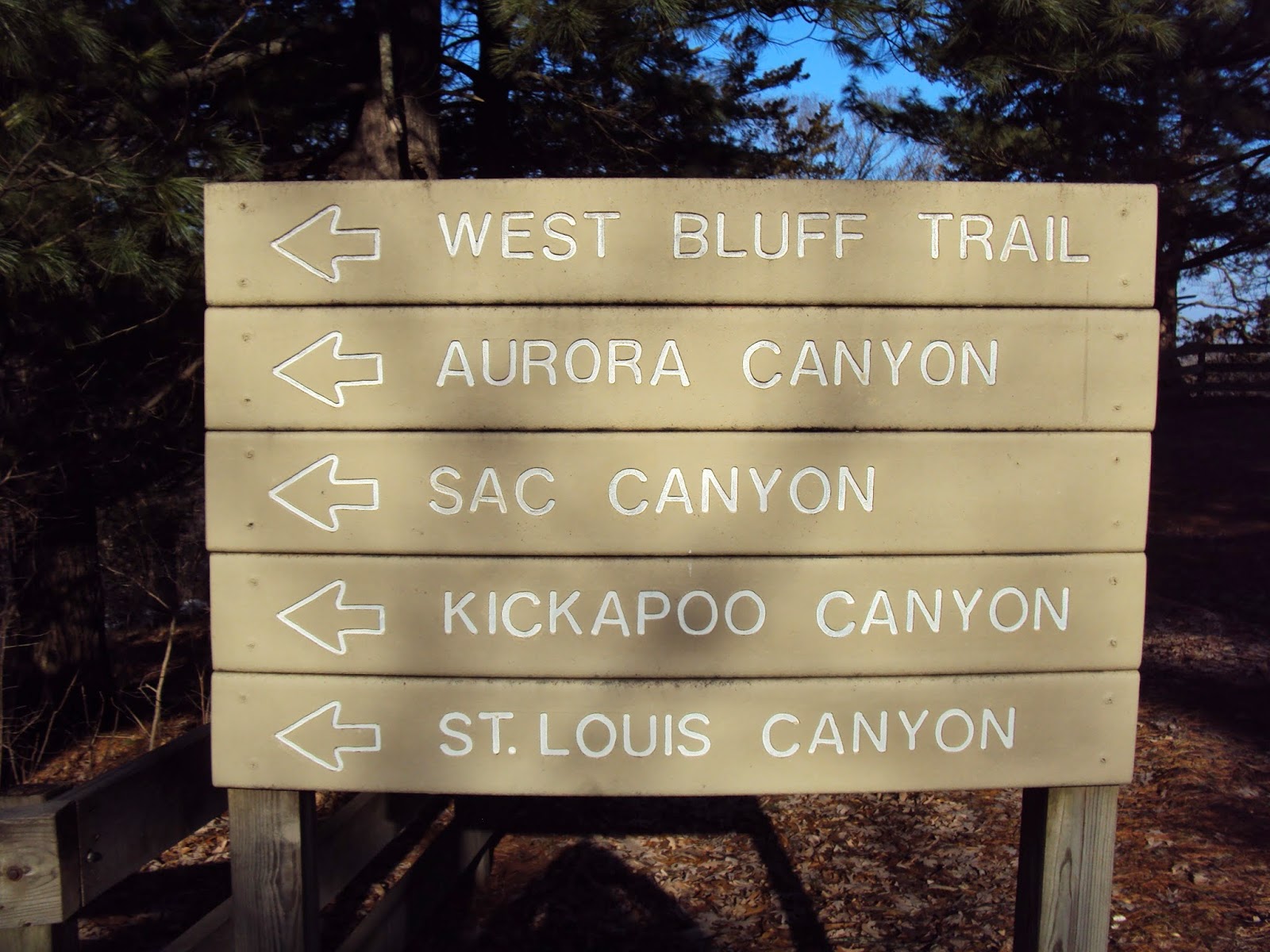 Hike With Edna: 3-20-2014- St. Louis, Aurora, Sac and Kickapoo Canyons
