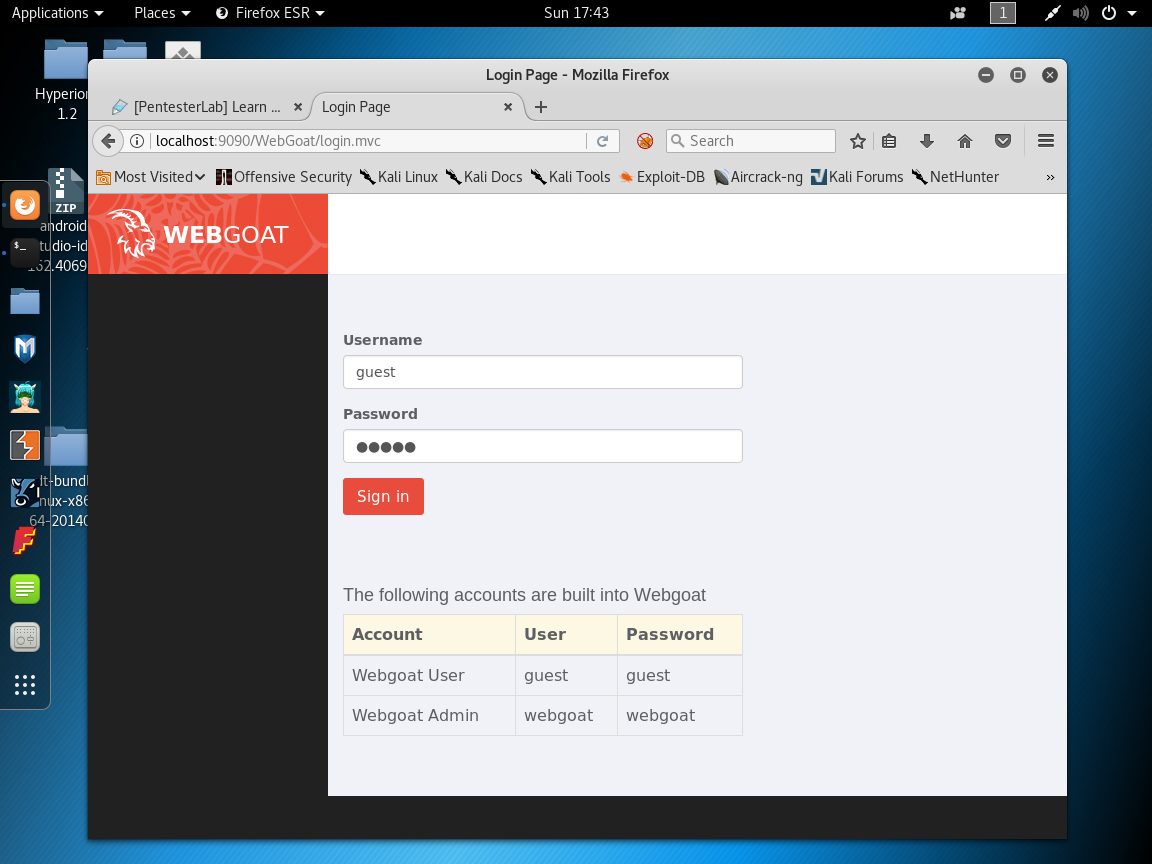 Installing and Configuring WebGoat
