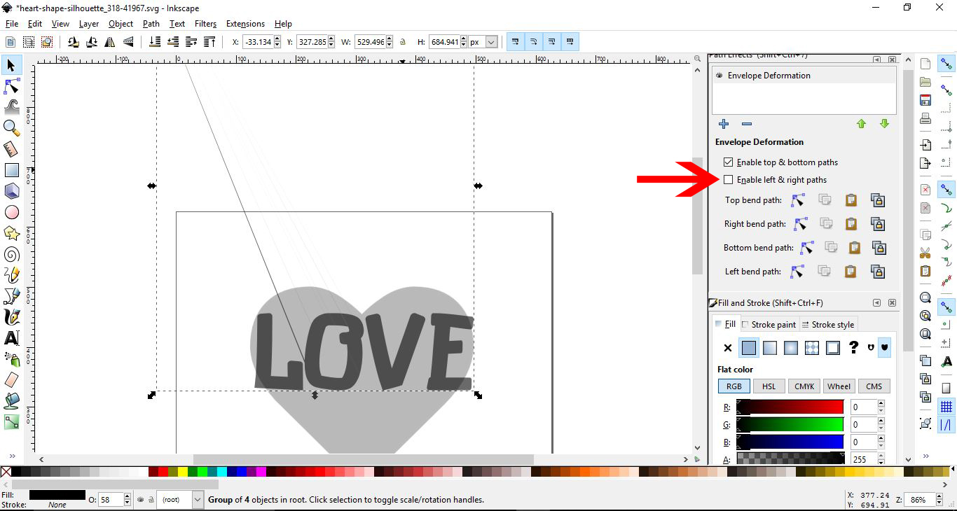 How to warp text into the shape of an object in Inkscape | Design Bundles
