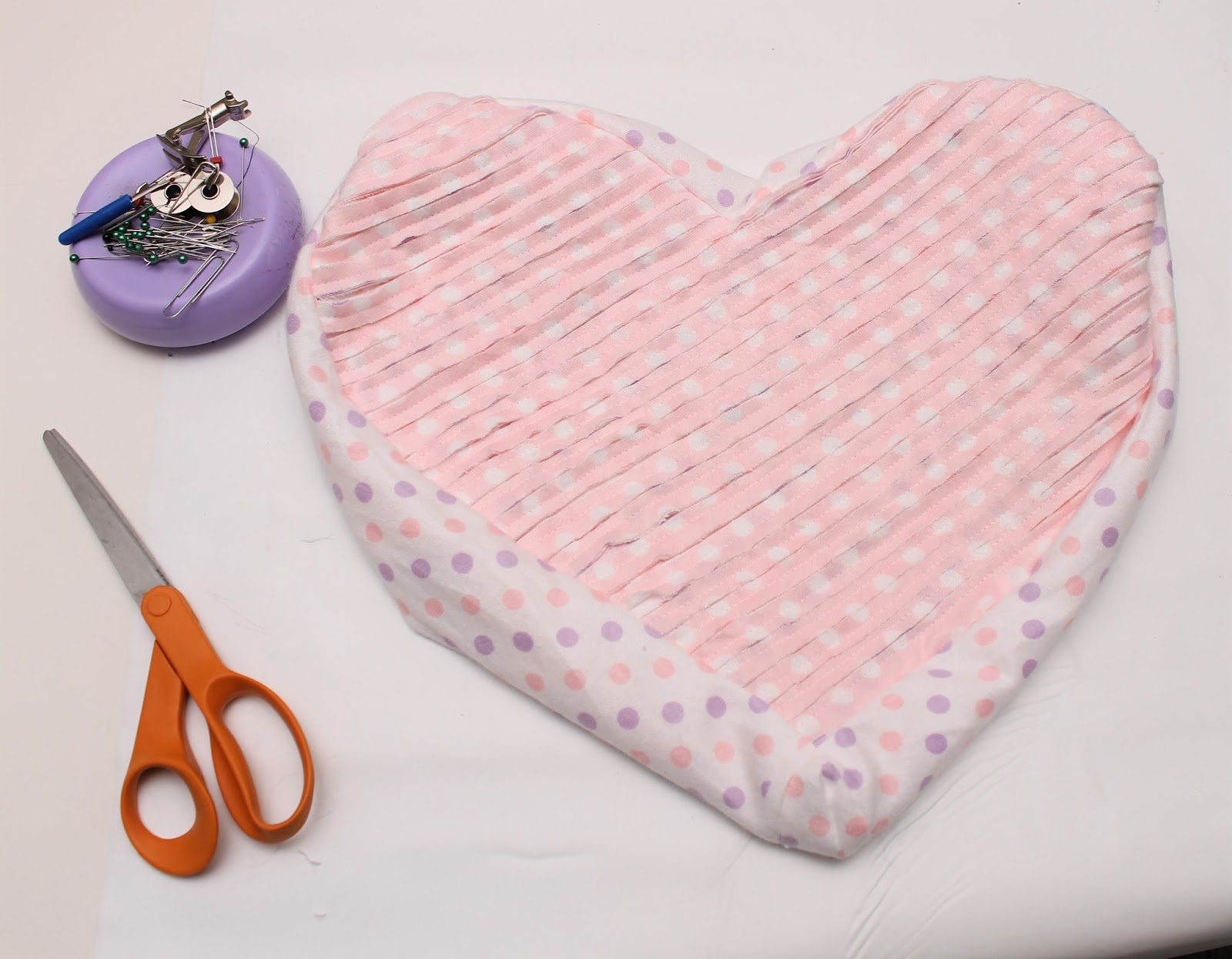 Faux Chenille Valentine Heart Pillow Tutorial | Sew Simple Home