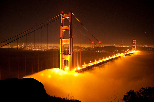 Encyclopedia: Golden Gate Bridge at Night