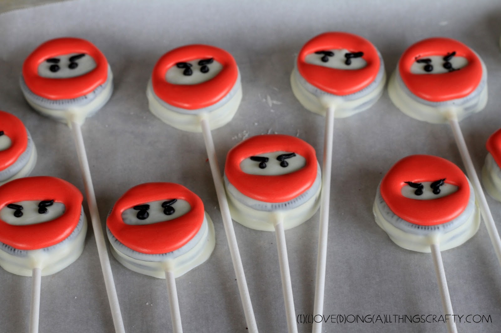 I Love Doing All Things Crafty: Ninjago Birthday Party Oreo Pops