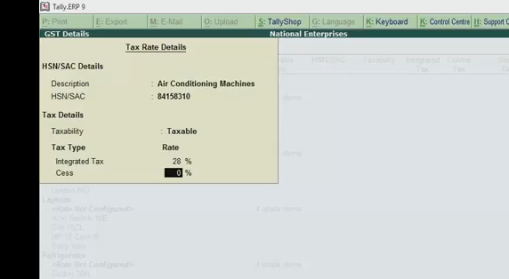 GST in Tally.ERP 9 Release 6 | Accounting Education