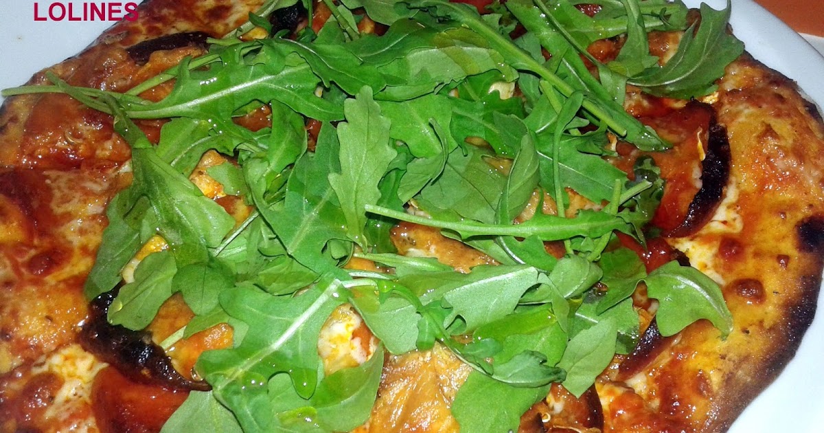 CUINA AMB LA LOLINES : PIZZA CASERA CON RUCULA