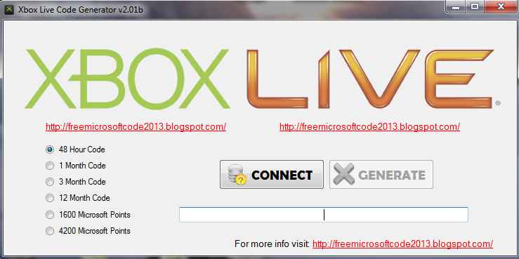 Free Microsoft Codes 2014: Xbox Live Code Generator