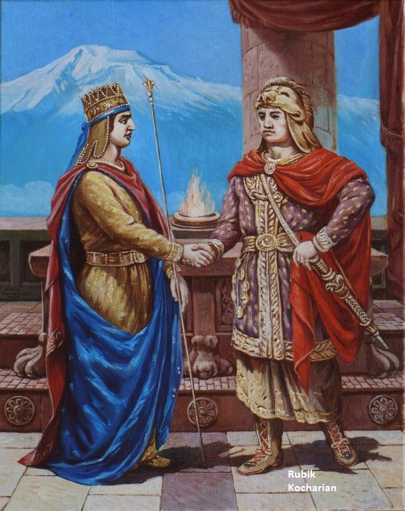 Paintings by Rubik Kocharian: Tigran the Great & Mithradates VI Eupator