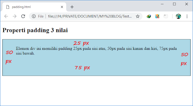 Belajar CSS Part 8 - Padding pada CSS - king-octahasan