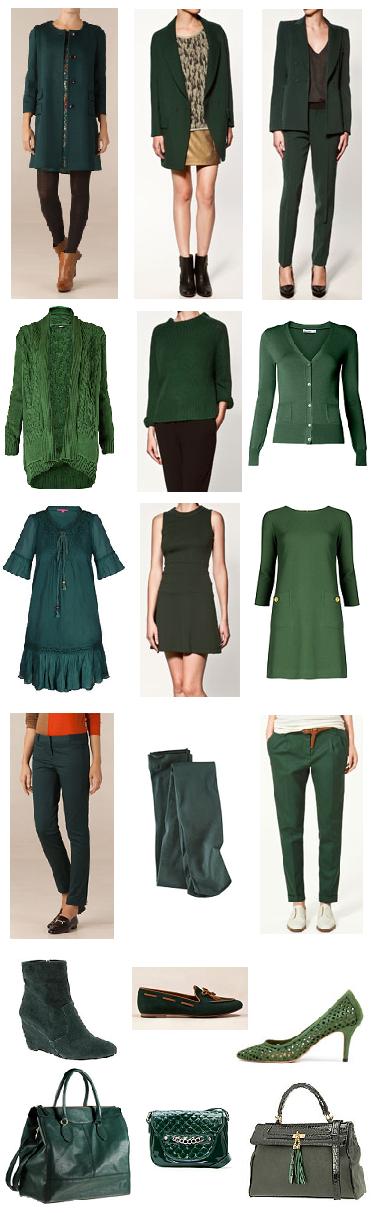Tu estilista personal - Annie´s closet: Tendencias: Color Verde Botella