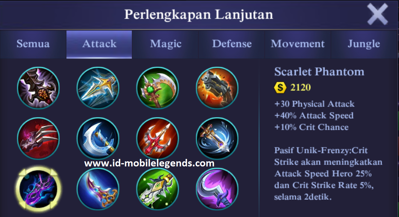 Build Item Miya Mobile Legends: High Damage And Full Attack Speed - ID ...