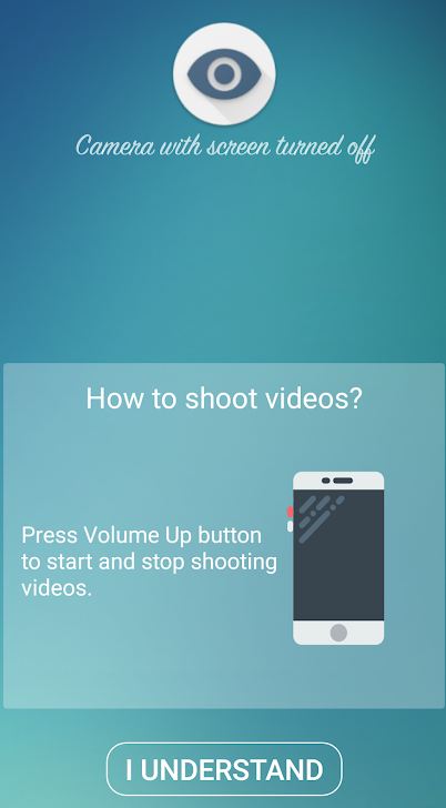 Camera Screen Off App for Mobile