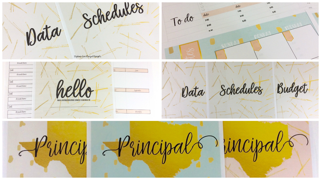 Principal and Assistant Principal Organizational Binder - Stephanie ...