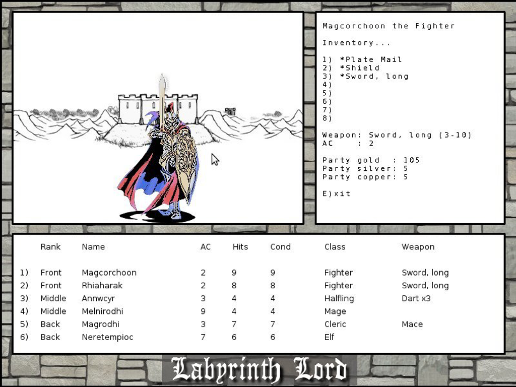Tenkar's Tavern: Kickstarter - Labyrinth Lord - The Computer Game (RPG)