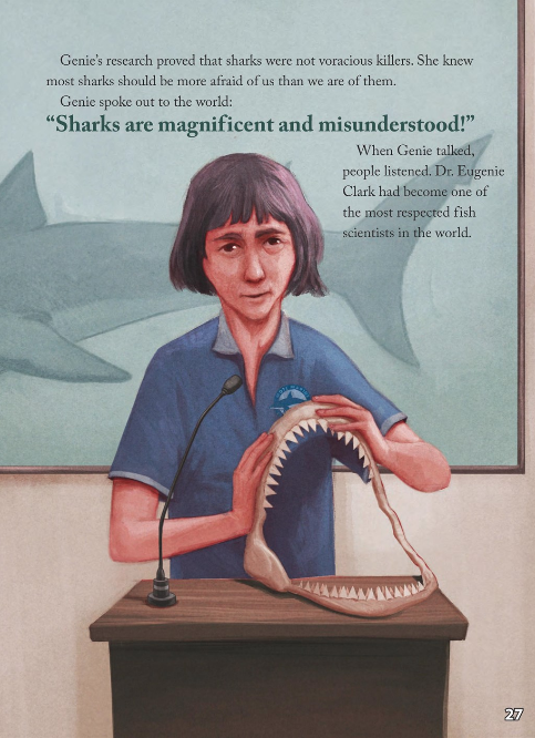 The YS Desk: Picture Book Review: Swimming with Sharks: The Daring ...
