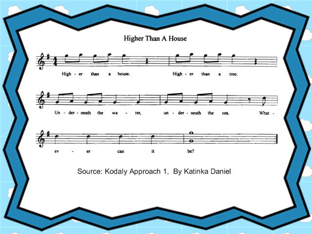 Kodaly Inspired Classroom: Higher Than a House: Fun with High and Low