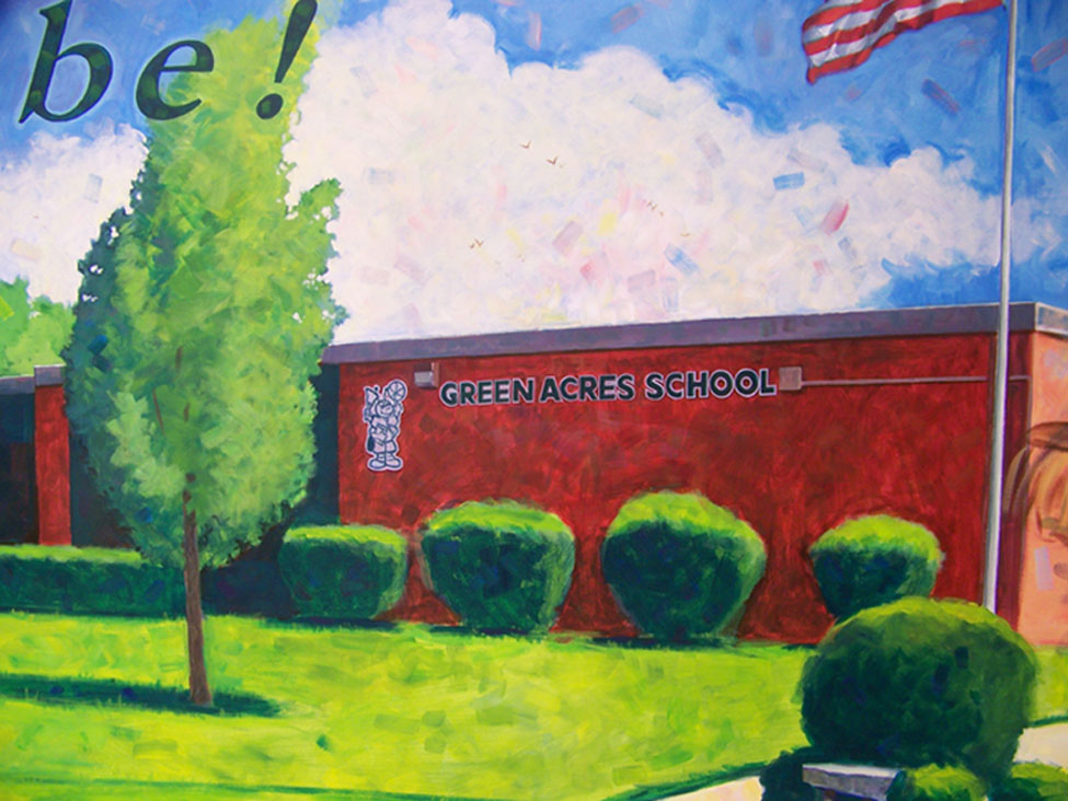 Cameron Bennett's Murals: Green Acres Elementary School Mural ...