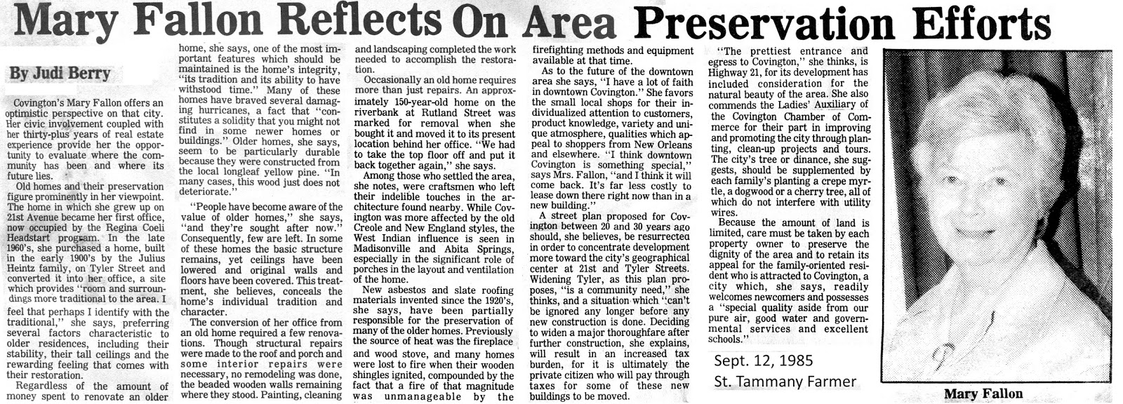 Tammany Family: The Restoration of Old Homes