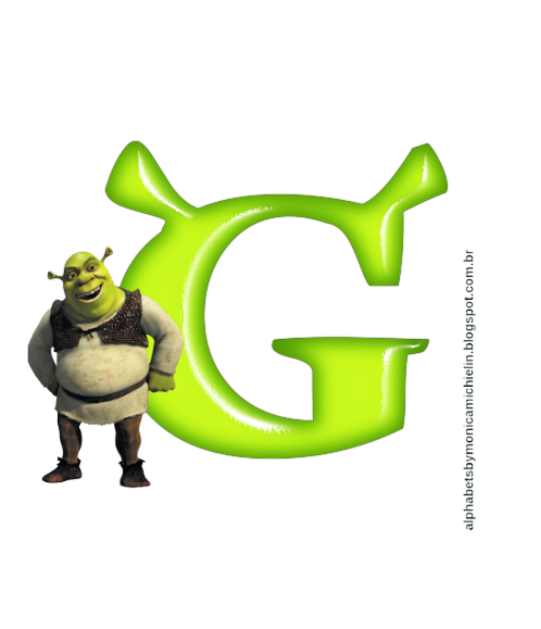 M. Michielin Alphabets: ALFABETO #SHREK (SHREK ALPHABETO PNG )