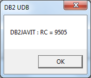 WDANYANTO's Technical Journal: Error “DB2JAVIT : RC = 9505” when ...